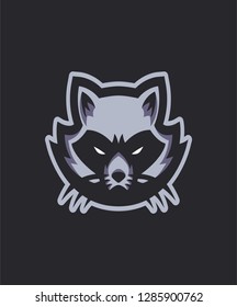 Mad Racoon E Sport Logo Stock Vector (Royalty Free) 1285900762 ...
