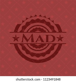 Mad Retro Red Emblem Stock Vector (Royalty Free) 1123491848 | Shutterstock