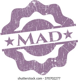 Mad Rubber Grunge Texture Stamp Stock Vector (Royalty Free) 370702277 ...