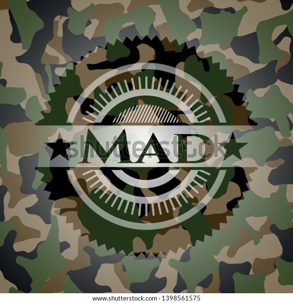 Mad Written On Camouflage Texture Vector Stock Vector (Royalty Free ...