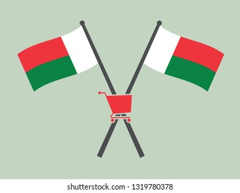 Madagascar Emblem Podium Stock Vector (Royalty Free) 1319009876