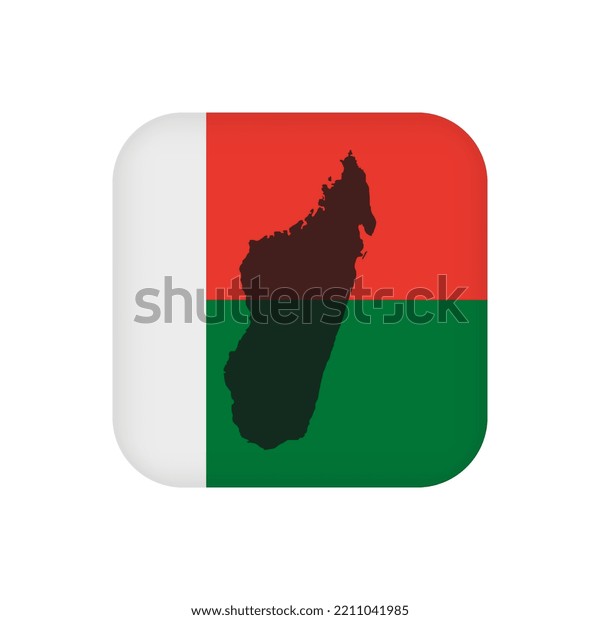 Madagascar Flag Official Colors Vector Illustration Stock Vector ...