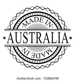 Made Australia Stamp Logo Icon Symbol Stock Vector (Royalty Free ...