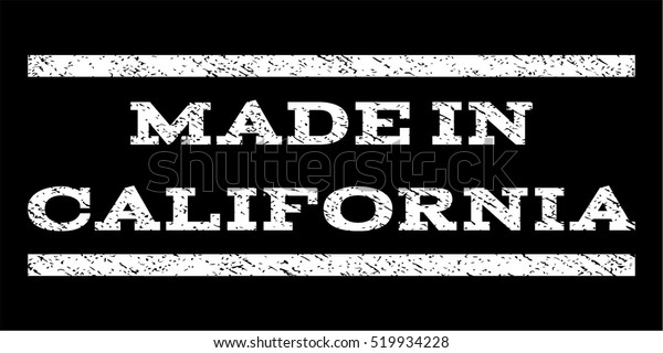 Made California Watermark Stamp Text Tag Stock Vector (Royalty Free ...