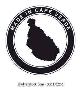 Vektor Stok Made Cape Verde Vector Logo Sticker (Tanpa Royalti ...