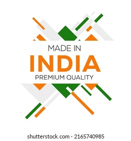 Made India Vector Illustration Stock Vector (Royalty Free) 2165740985 ...