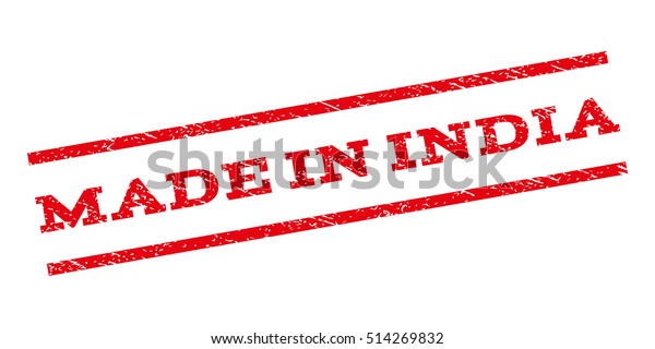 Made India Watermark Stamp Text Caption Stock Vector (Royalty Free ...