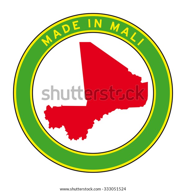 Made Mali Vector Logo Sticker Button Stock Vector (Royalty Free ...