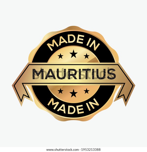Made Mauritius Logo Badge Design Vector Stock Vector (Royalty Free ...