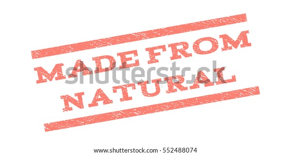 Made Natural Watermark Stamp Text Caption Stock Vector (Royalty Free ...