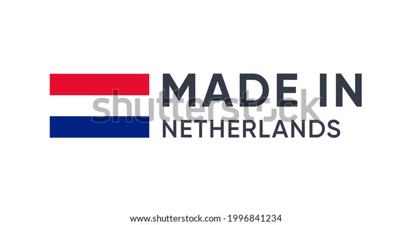 Made Netherlands Vector Design Stock Vector (Royalty Free) 1996841234 ...