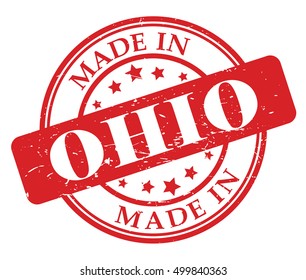 Made Ohio Vector Illustration On White Stock Vector (Royalty Free ...