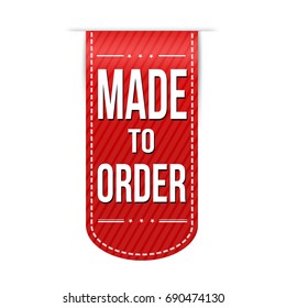 Made Order Banner Design On White Stock Vector (Royalty Free) 690474130 ...