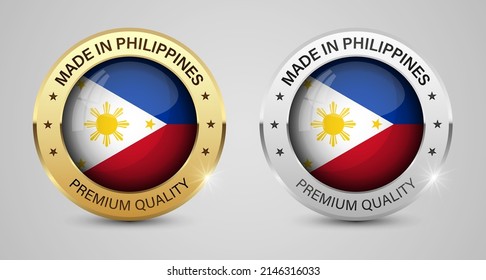 Made Philippines Graphics Labels Set Some Stock Vector (Royalty Free ...