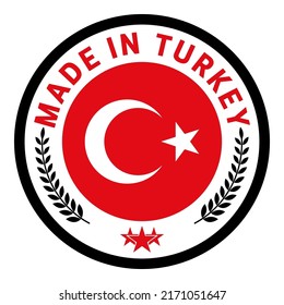 Made Turkey Logo Design Vector Template Stock Vector (Royalty Free ...