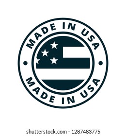 Made Usa Label Illustration Stock Vector (Royalty Free) 1287483775 ...