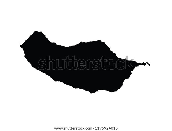 Stock vektor „Madeira Outline Map Country Shape National“ (bez ...