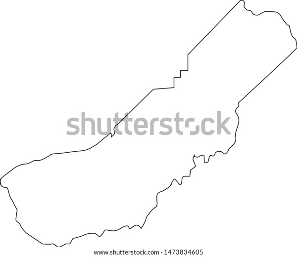 Madera County Map State California Stock Vector (Royalty Free ...