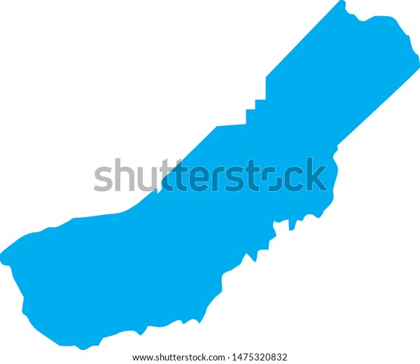 Madera County Map State California Stock Vector (Royalty Free ...