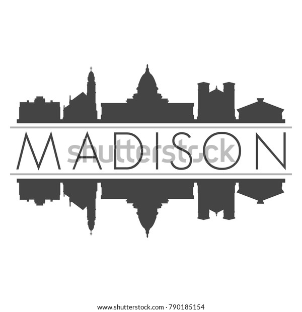 Madison Wisconsin Usa Skyline Vector Art Stock Vector (Royalty Free ...