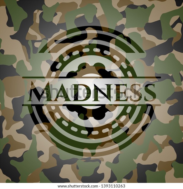 Madness On Camouflage Texture Vector Illustration Stock Vector (Royalty ...