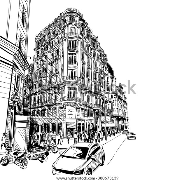 Image vectorielle de stock de Dessiné à la main dans la 380673139 Image vectorielle de stock de Dessiné à la main dans la 380673139