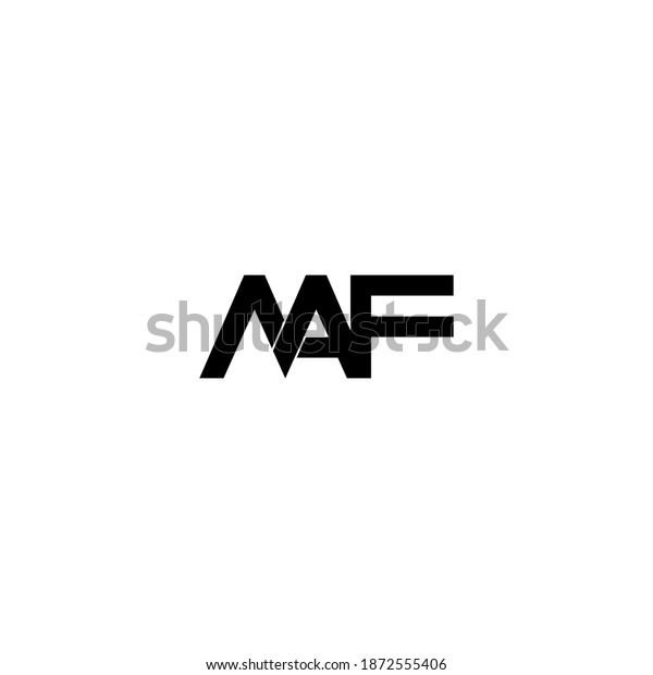 diseño de logotipo de monograma original de letra maf