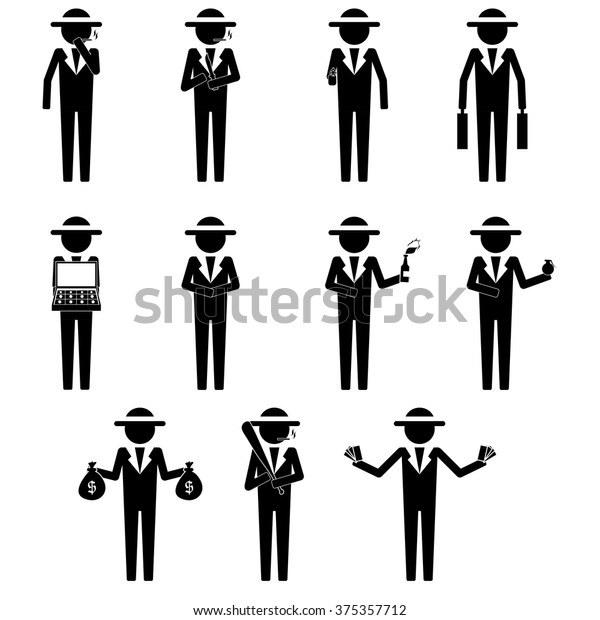 Mafia Gang Syndicate Various Item Hand Stock Vector (Royalty Free ...