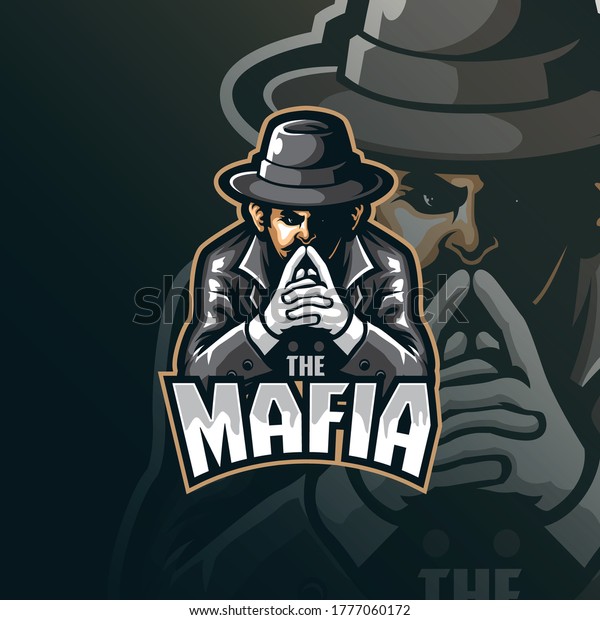 Mafia Mascot Logo Design Vector Modern Stock Vector (Royalty Free ...