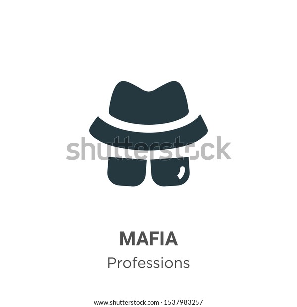 Mafia vector icon on white background. Flat vector mafia icon symbol ...