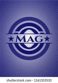Mag Badge Jean Texture Stock Vector (Royalty Free) 1161353533 ...