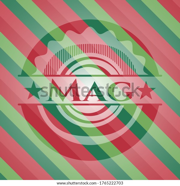 Mag Christmas Colors Emblem Vector Illustration Stock Vector (Royalty ...