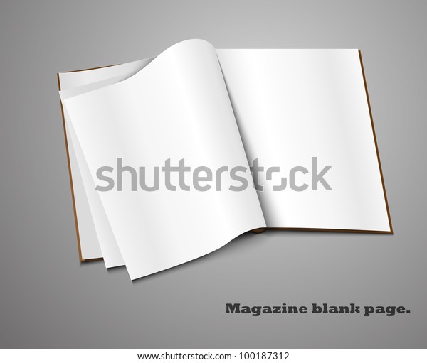 Magazine Blank Page Template Design Layout Stock Vector (Royalty Free ...