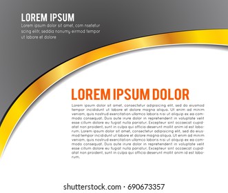 Magazine Brochure Vector Design Smooth Wave Stock Vector (Royalty Free ...