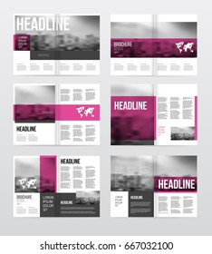 Magazine Catalog Template Vector Illustration Brochure Stock Vector ...