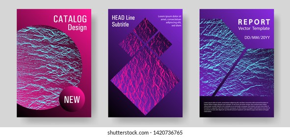 Magazine Cover Layouts Vector Design Pink Stock Vector (Royalty Free ...