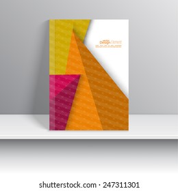Magazine Cover Stripes Triangles Texture Stock Vector (Royalty Free ...