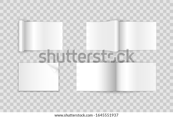 Magazine Set Isolated On Transparent Background Stock Vector (Royalty ...