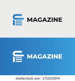 Magazine Website Logo Design Concept Stock Vector (Royalty Free ...