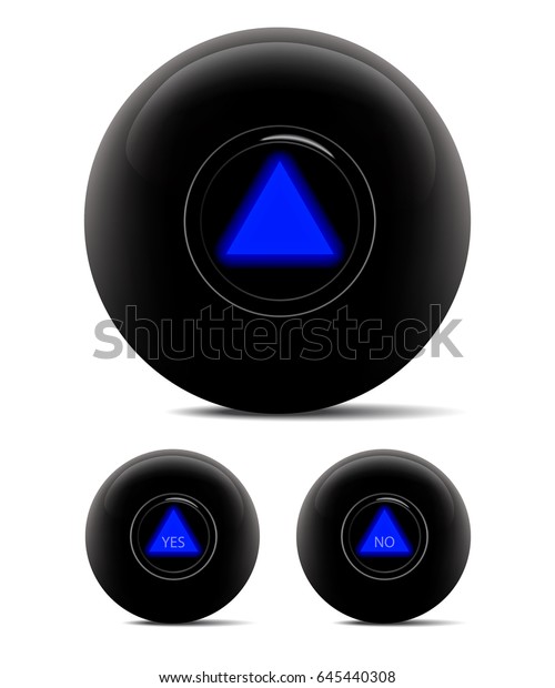 Magic Ball Isolated On White Vector Stock Vector (Royalty Free ...