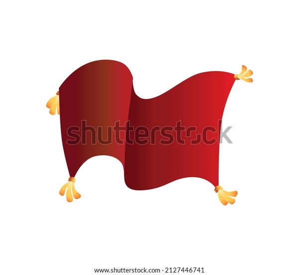 Magic Carpet Vector Illustration White Background: เวกเตอร์สต็อก (ปลอด ...