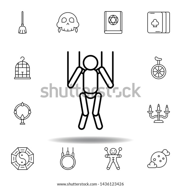 Magic Dummy Outline Icon Elements Magic Stock Vector (Royalty Free ...