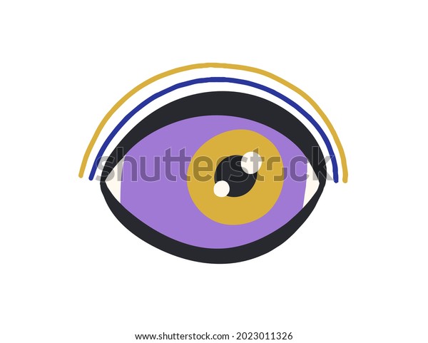 Magic Evil Eye God Esoteric Occult Stock Vector (Royalty Free ...