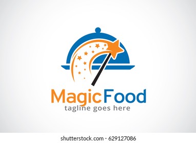 Magic Food Logo Template Design Vector Stock Vector (Royalty Free ...