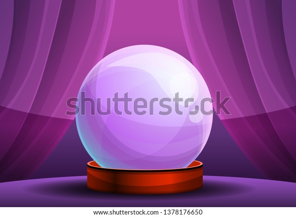 Magic Fortune Sphere Glass Ball Concept Stock Vector (Royalty Free ...