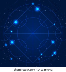 Star Pentacle Constellation Outer Space Beast Stock Photo 1689344242 ...