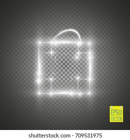 Magic Glowing Box On Transparent Background Stock Vector (Royalty Free ...