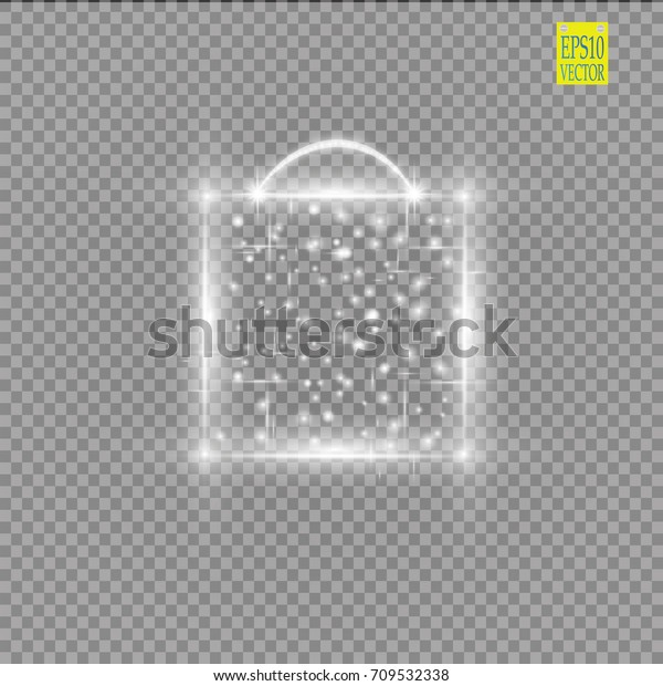 Magic Glowing Box On Transparent Background Stock Vector (Royalty Free ...