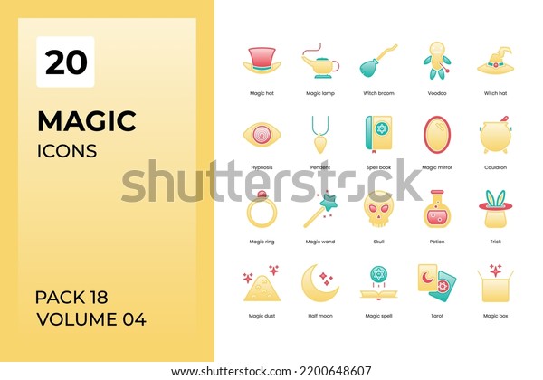 Magic Icons Collection Set Contains Such Stock Vector (Royalty Free) 2200648607 | Shutterstock
