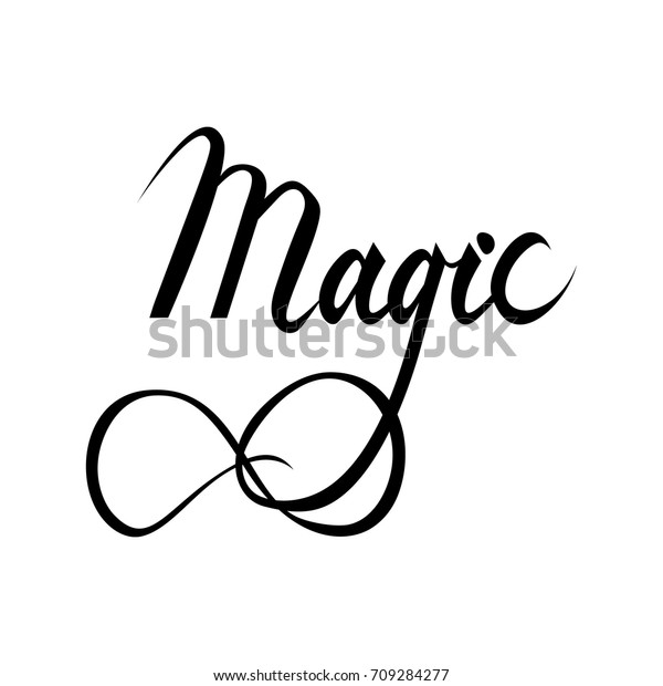 Magic Lettering Text Modern Calligraphy Style Stock Vector (Royalty ...